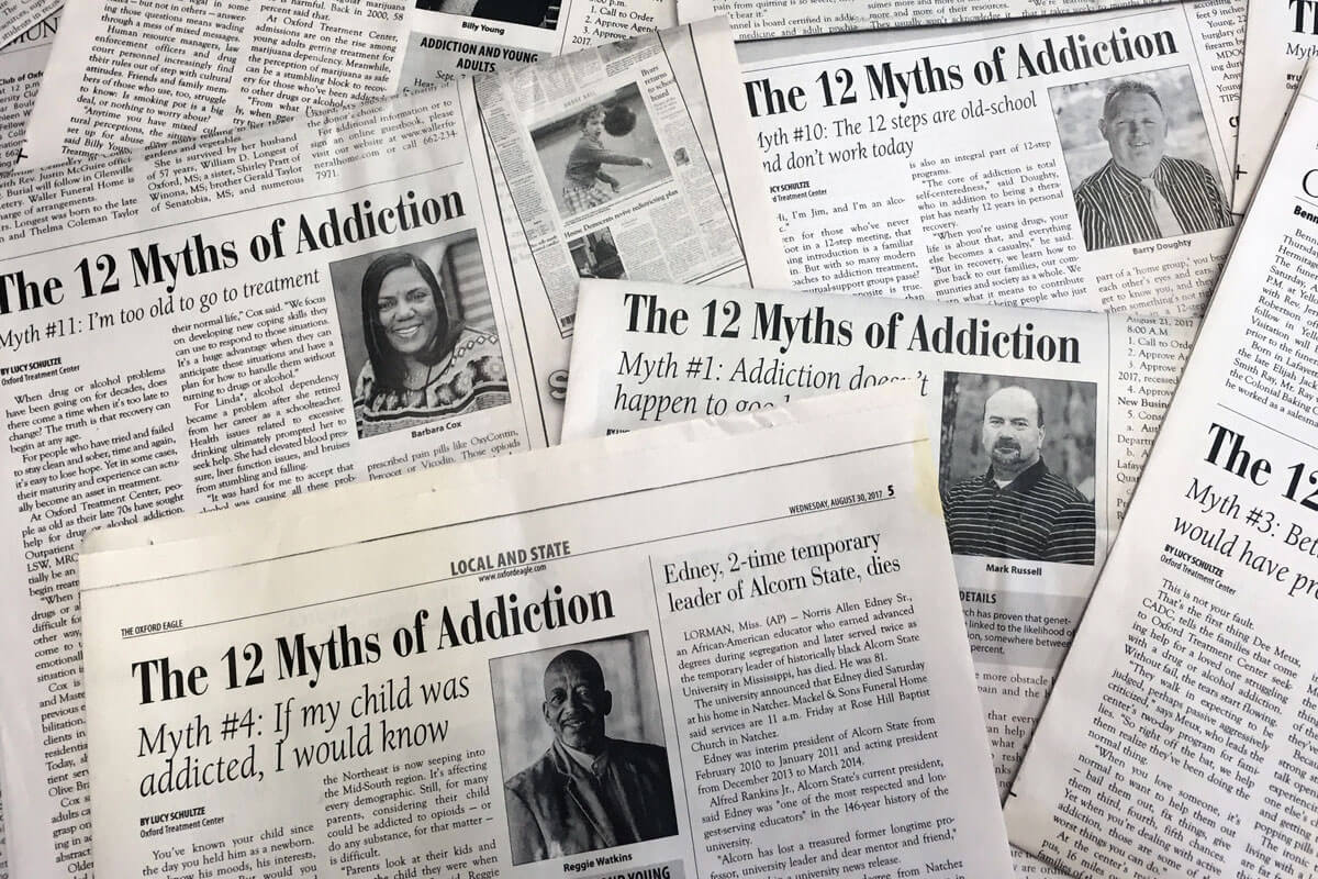 From our staff: 12 Myths of Addiction - Oxford Treatment Center